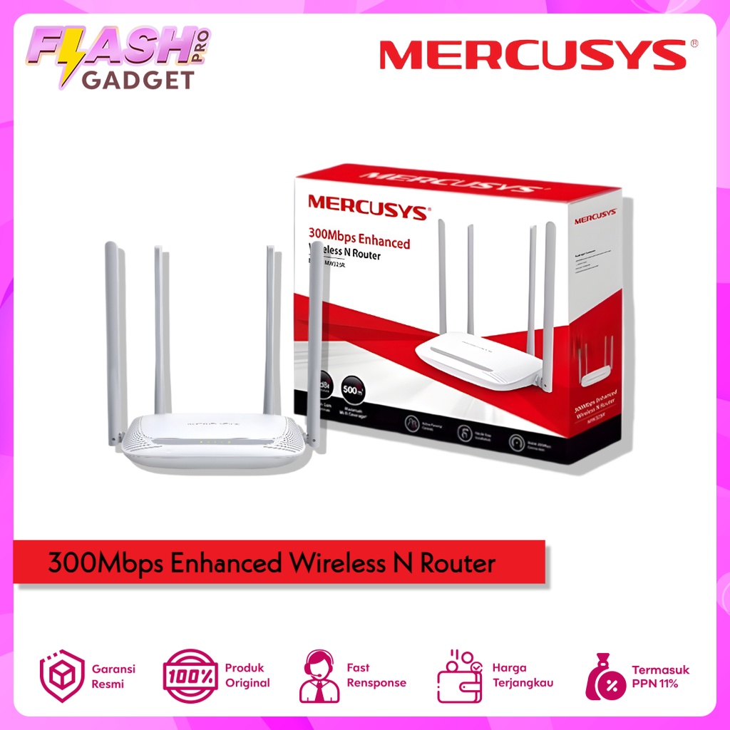 Jual Mercusys MW325R 300Mbps | Enhanced Wireless N Router | Shopee ...