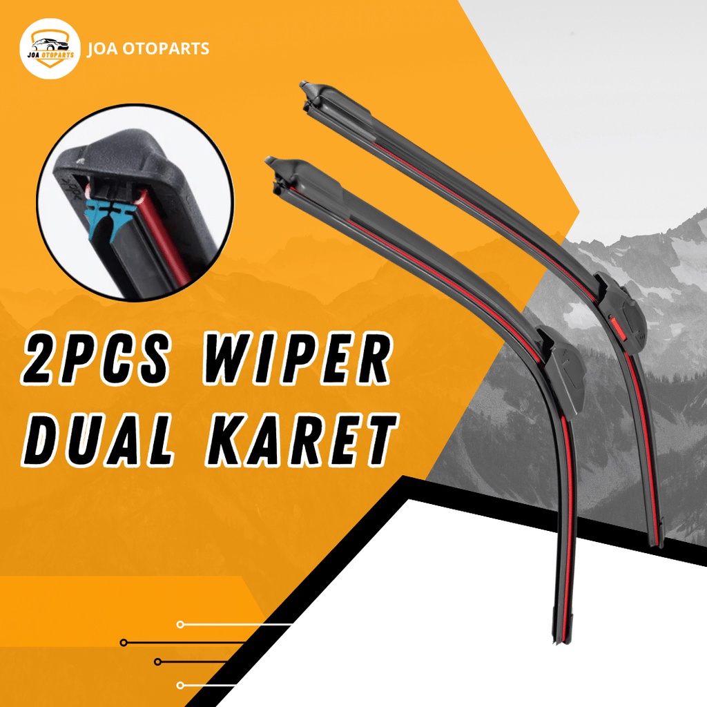 Jual Wiper Double Karet Mazda CX-5 / Wiper 2 Lapis Karet Frameless Model Karet Ganda Dual Karet ...