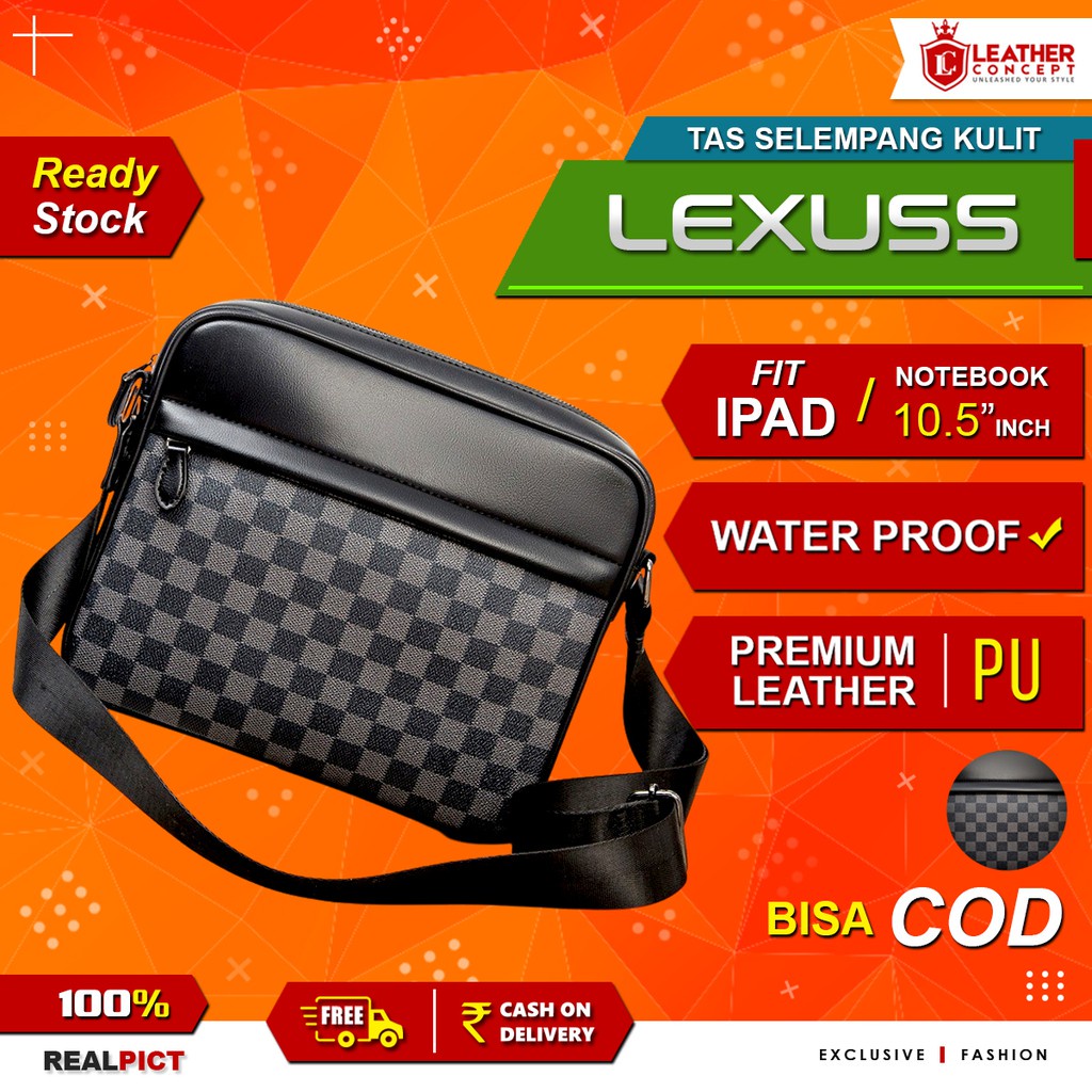 Jual Leather Concept Tas Selempang Kulit Pria Tas Kulit Pria Tas Kuliah Pria Lexuss Shopee