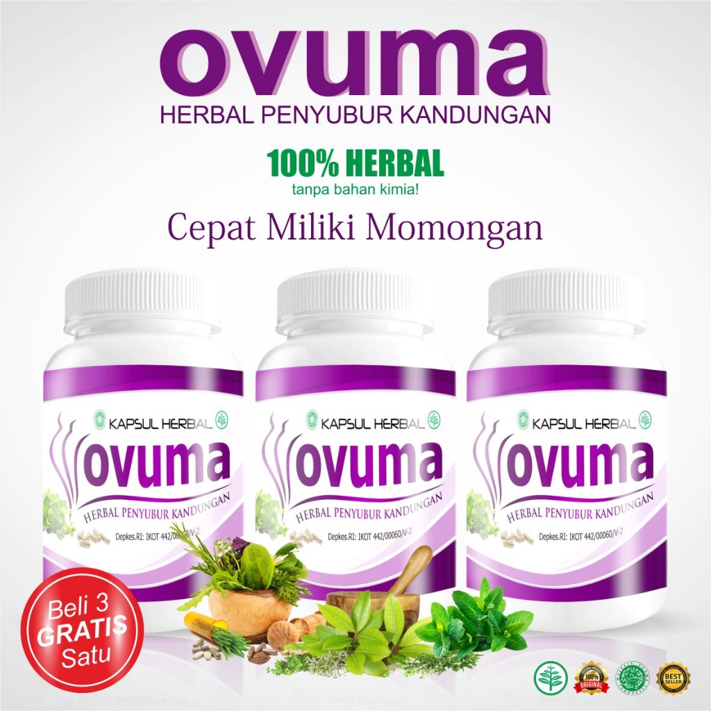 Jual OVUMA ISI 30 KAPSUL PROMIL PENYUBUR WANITA 2 MINGGU BERHASIL GARIS ...