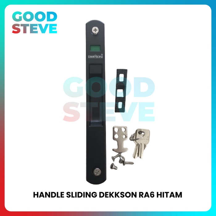 Jual Kunci Pintu Sliding Dekkson RA6 Kunci Pintu Geser Aluminium Hitam ...