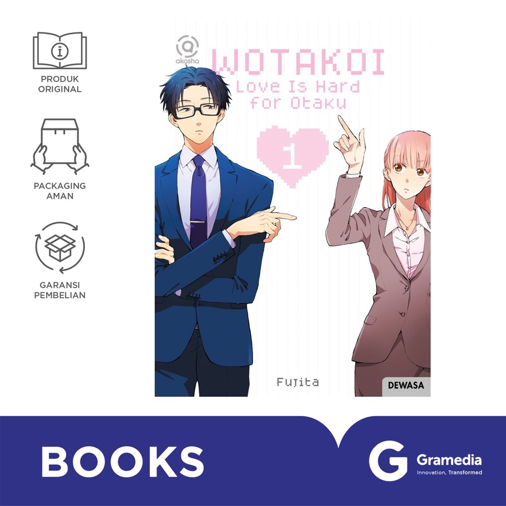 Jual AKASHA Wotakoi Love is Hard for Otaku 1 (Fujita Nimi) | Shopee Indonesia