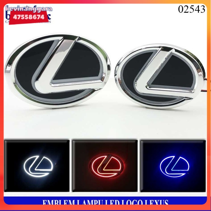 Jual HIGH QUALITY Car Logo Light Lexus Emblem Mobil Lampu Car Logo LED ...