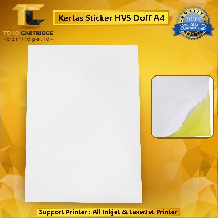 Jual Kertas Sticker HVS Matte Stiker Bontax Doff Camel Ori A4 Laser ...