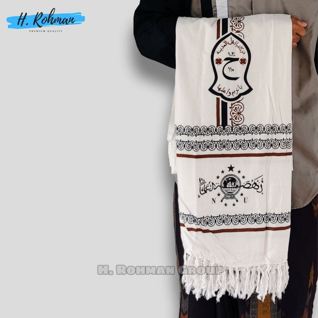 Jual Sorban Batik Habaib Motif Logo NU Nahdlatul Ulama Surban Hijau ...