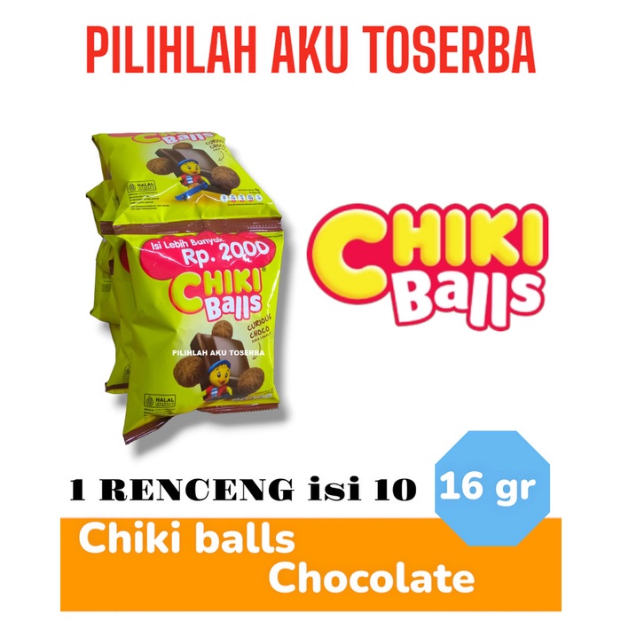 Jual CHIKI BALLS CHOCOLATE / COKLAT RENCENG - ( HARGA 1 RENCENG ...