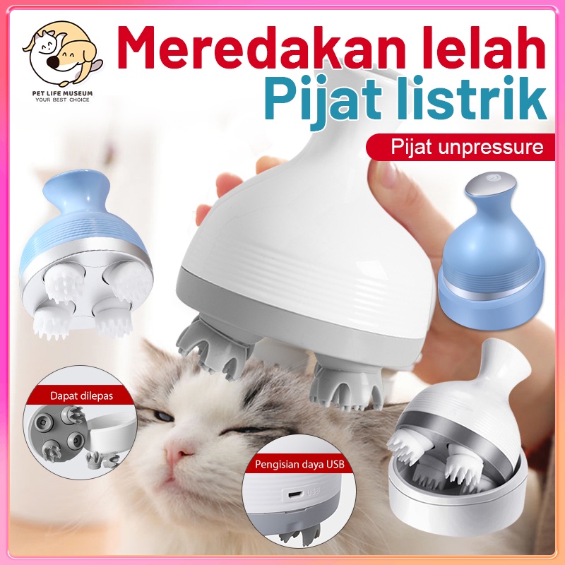 Jual Alat Pijat Hewan Peliharaan Charging Pijat Kepala 3D Kucing Putar ...