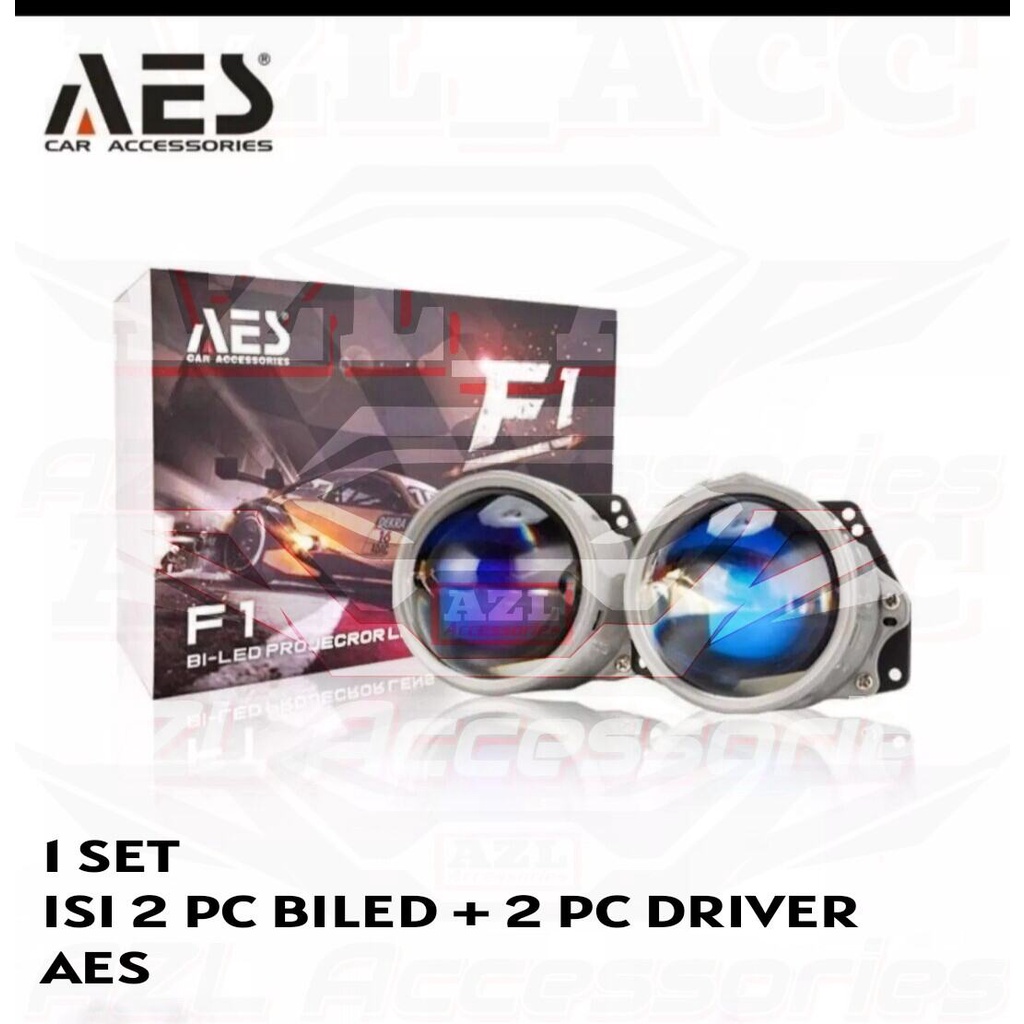 Jual ORIGINAL BILED PROJECTOR BILED F1 AES 3 INCH BLUEFIRM DUAL CHIP ...