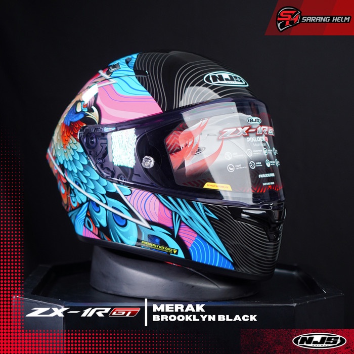 Jual NJS ZX-1R GT Merak (FREE SPOILER GT ) - Helm Full Face | ZR GT | GT series | NJS GT | GT ...