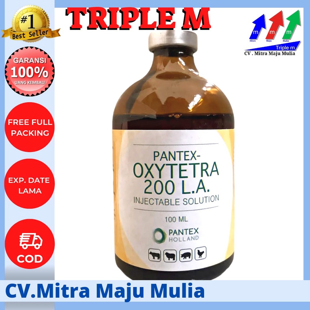 Jual Pantex oxytetra 200 LA SETARA LIMOXIN 200 LA TRIPLE M - obat ...