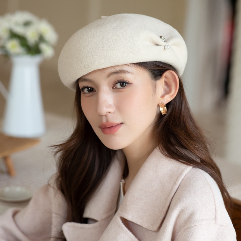 Jual Baret Wol Topi Pelukis Wanita, Topi Baret Perancis Semua Cocok ...