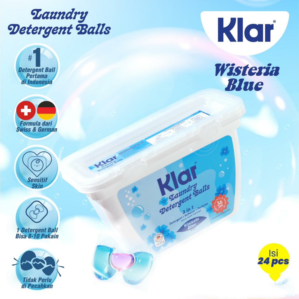 Jual Klar - Laundry Detergent Ball 3 in 1 (BOX) | Detergent dan ...