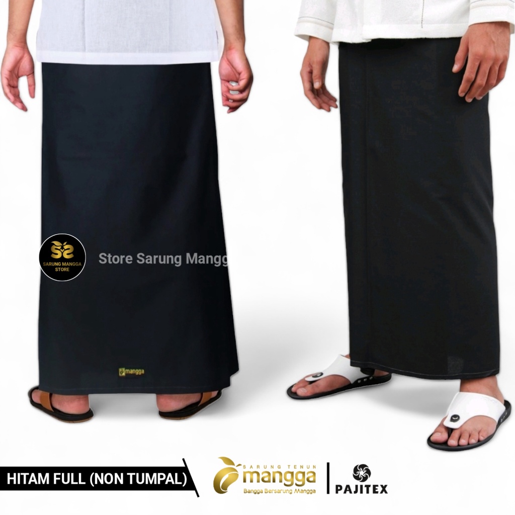 Jual Sarung Mangga Gold Hitam Polos Full Dewasa Sarung Pria Hitam Polos ...