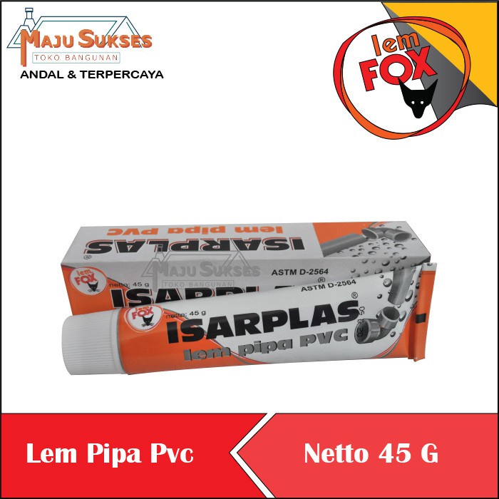 Jual LEM PIPA PRALON ISARPLAS SUPER PVC TUBE 45 GRAM TERBAGUS | Shopee Indonesia