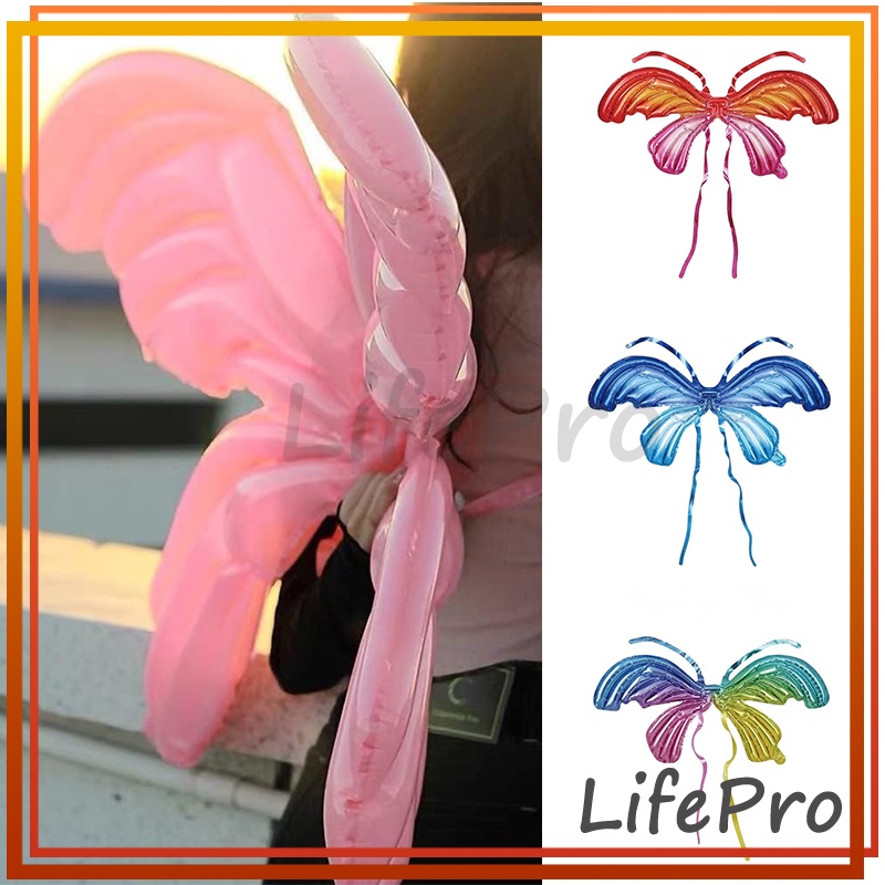 Jual Balon Foil Sayap Kupu Kembali Gantung Dekorasi Pesta Balon Latex ...