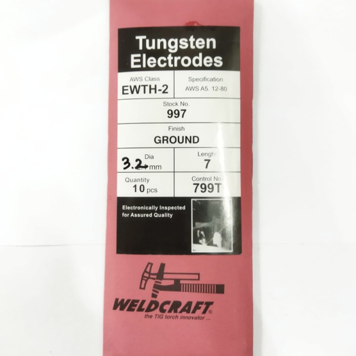 Jual Tungsten Argon 3.2 mm Tig Kawat Las Electrodes Untuk Mesin las TIG ...