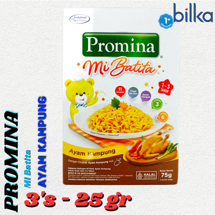 Jual PROMINA 1+ Mi Batita Ayam Kampung 75gr | Shopee Indonesia