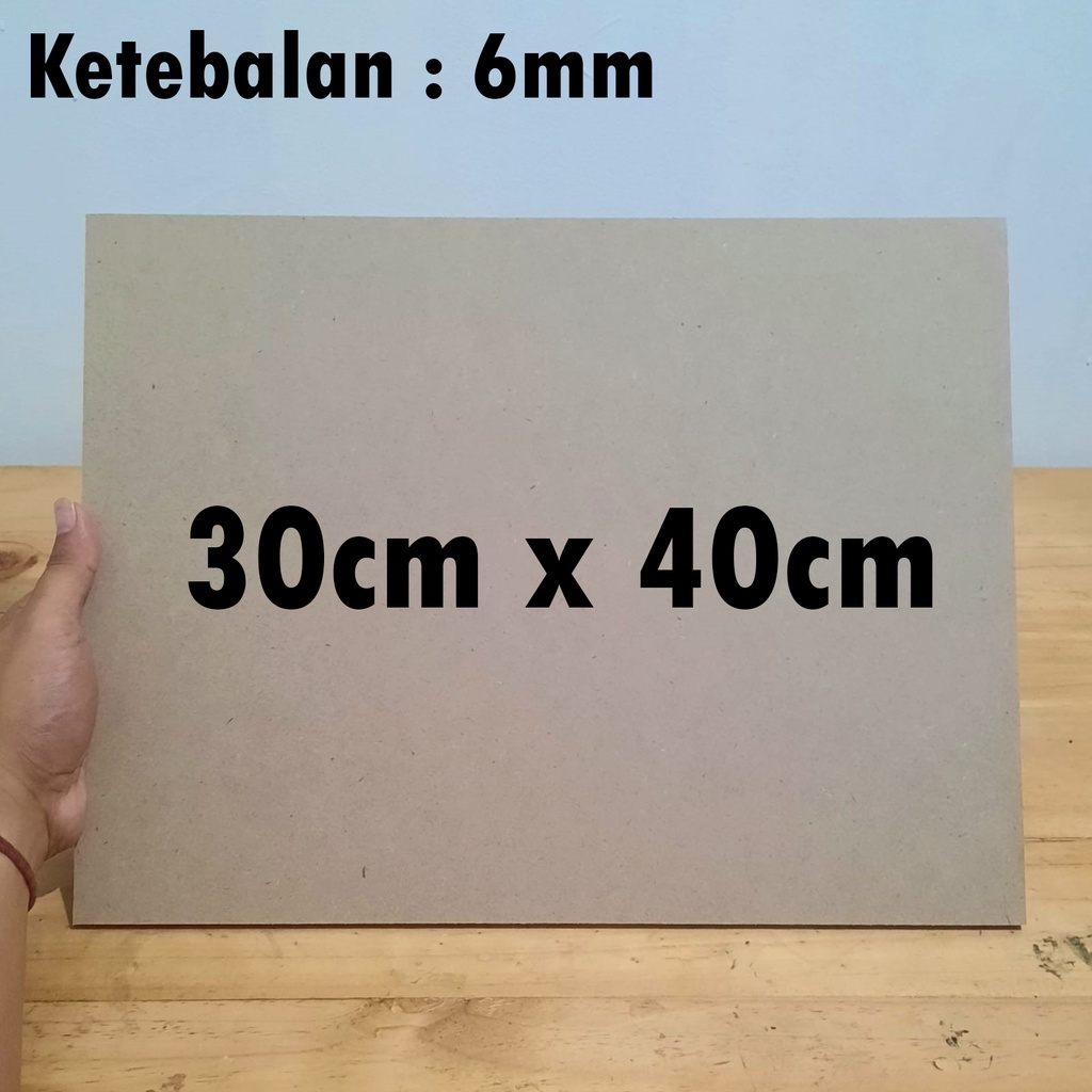 Jual Papan Kayu MDF Polos Ukuran 30x40 Tebal 6mm Potongan dan Bahan ...