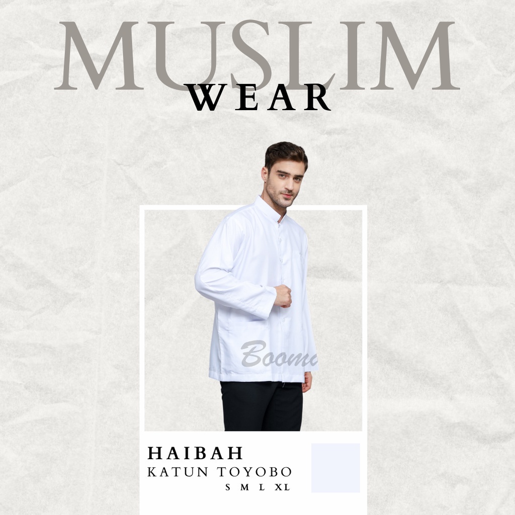 Jual Baju Koko Muslim Haibah Boomar Bahan Toyobo | Shopee Indonesia
