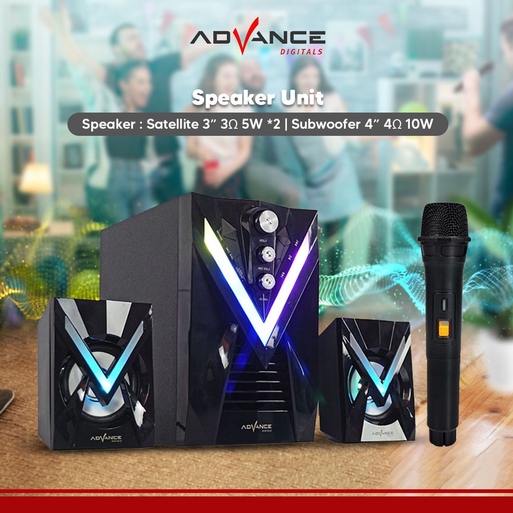 Jual Advance M12BT/M15BT/M60BT - Speaker Stereo Bluetooth Xtra Bass ...