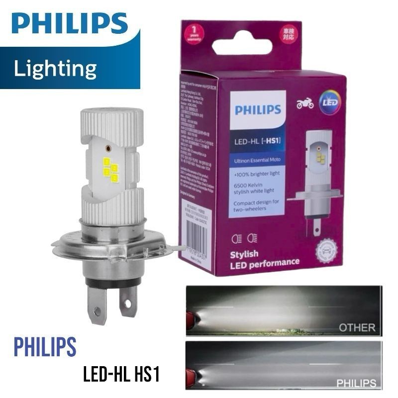Jual Lampu Motor/Lampu LED Motor PHILIPS 8 LED HL HS1 H4 | Shopee Indonesia