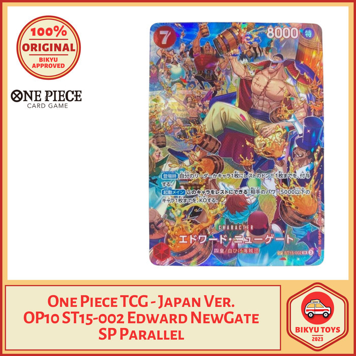 Jual One Piece TCG OP10 ST15-002 Edward Newgate SP Special Rare Parallel Card Game Japan JAP JP ...
