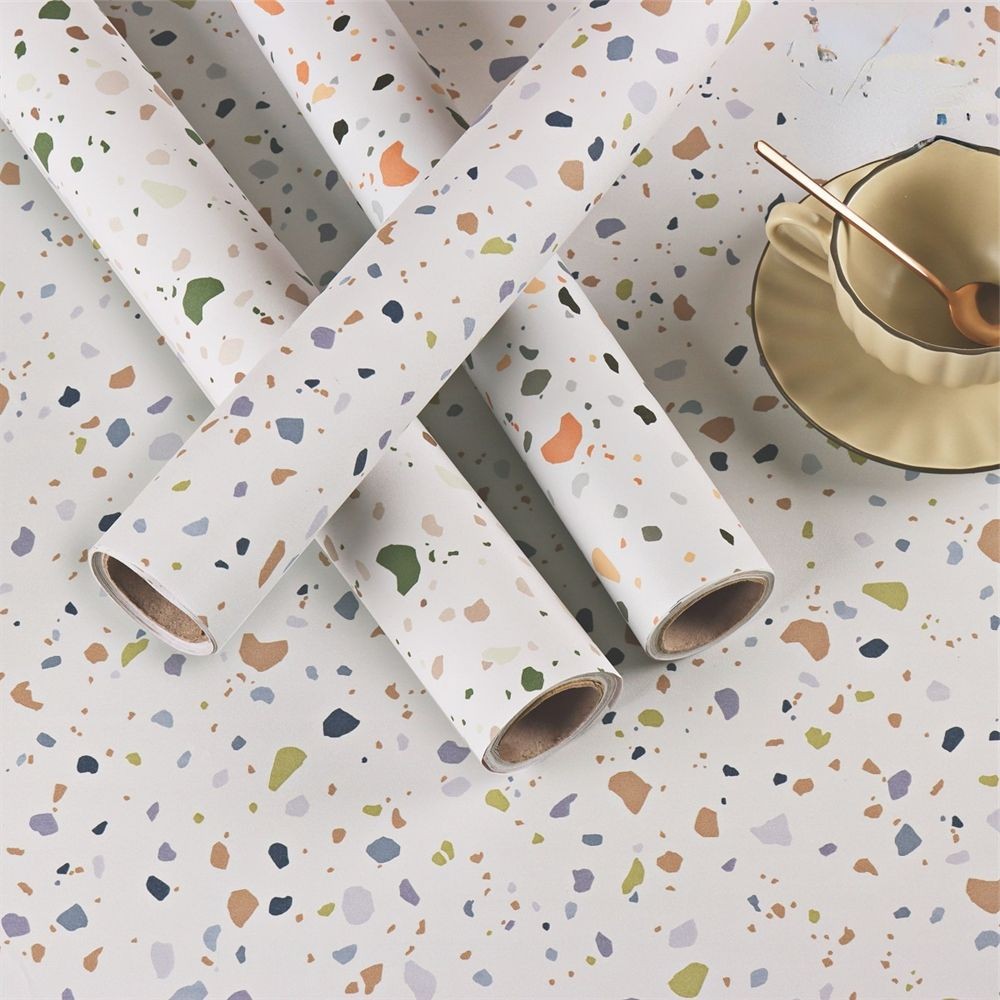 Jual PVC Terrazzo Waterproof Self Adhesive Wallpaper for Bedroom Wall ...