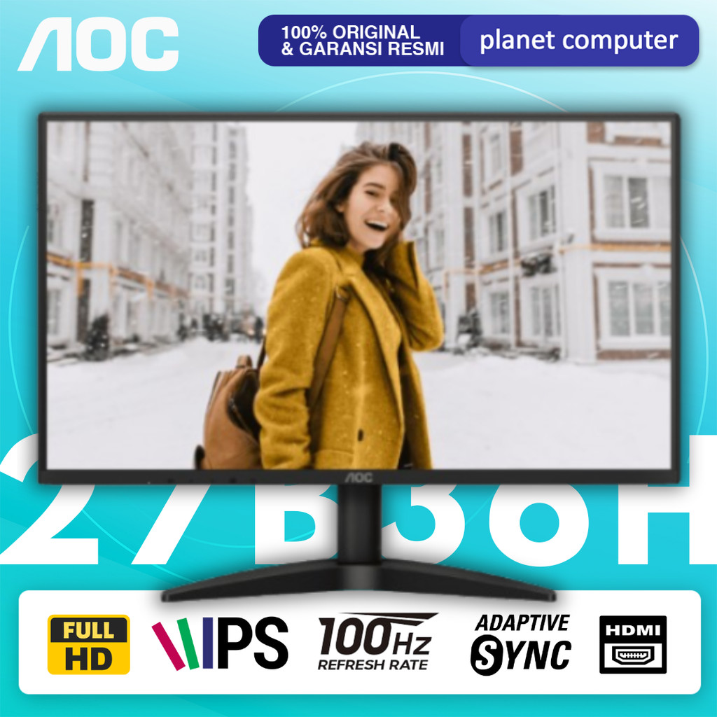 Jual Monitor LED AOC 27B36H 27" IPS 1080p FHD 100Hz 1ms HDMI Adaptive ...