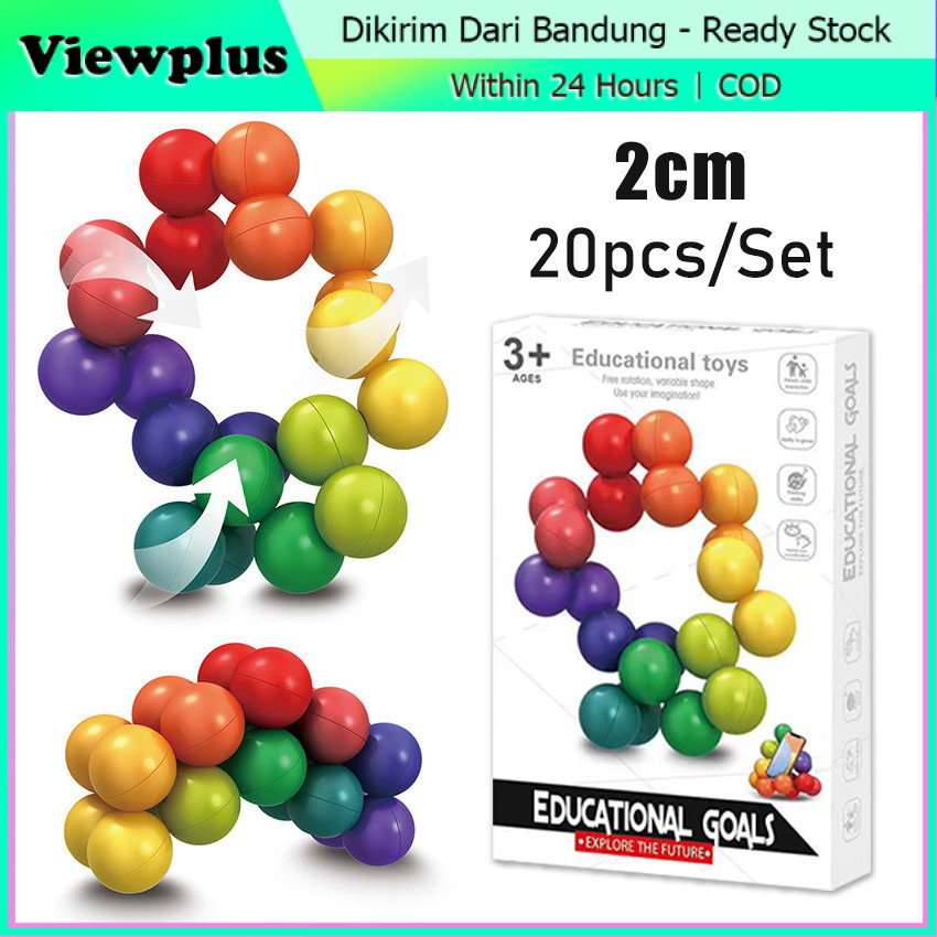 Jual Mainan Educational Goal Ball, Assemble Art Ball Puzzle Bola ...