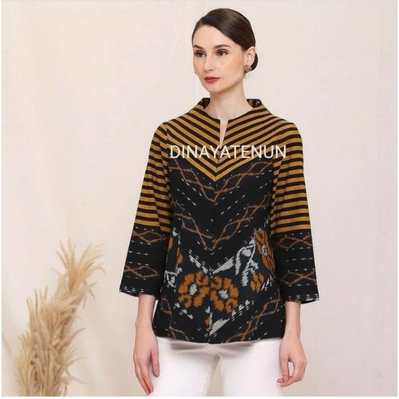 Jual LURIK BAJU ATASAN TENUN BLOUSE TENUN MODEL LURIK | Shopee Indonesia