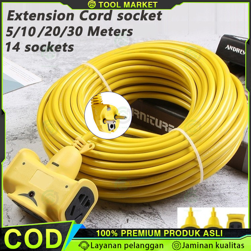 Jual 30m mtr Kabel Ekstensi 1.5 mm Cable Extension Sambungan Kabel ...