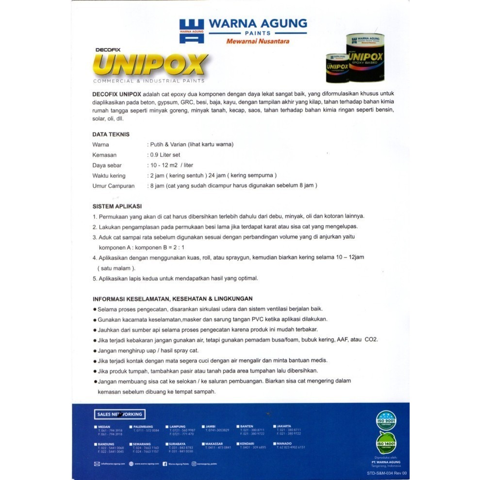 Jual Cat Lantai Epoxy Decofix UNIPOX Dump 12 ASPHALT GREY 900mL SET ...