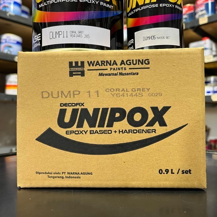 Jual Cat Lantai Epoxy Decofix UNIPOX Dump 11 CORAL GREY 900mL SET ...
