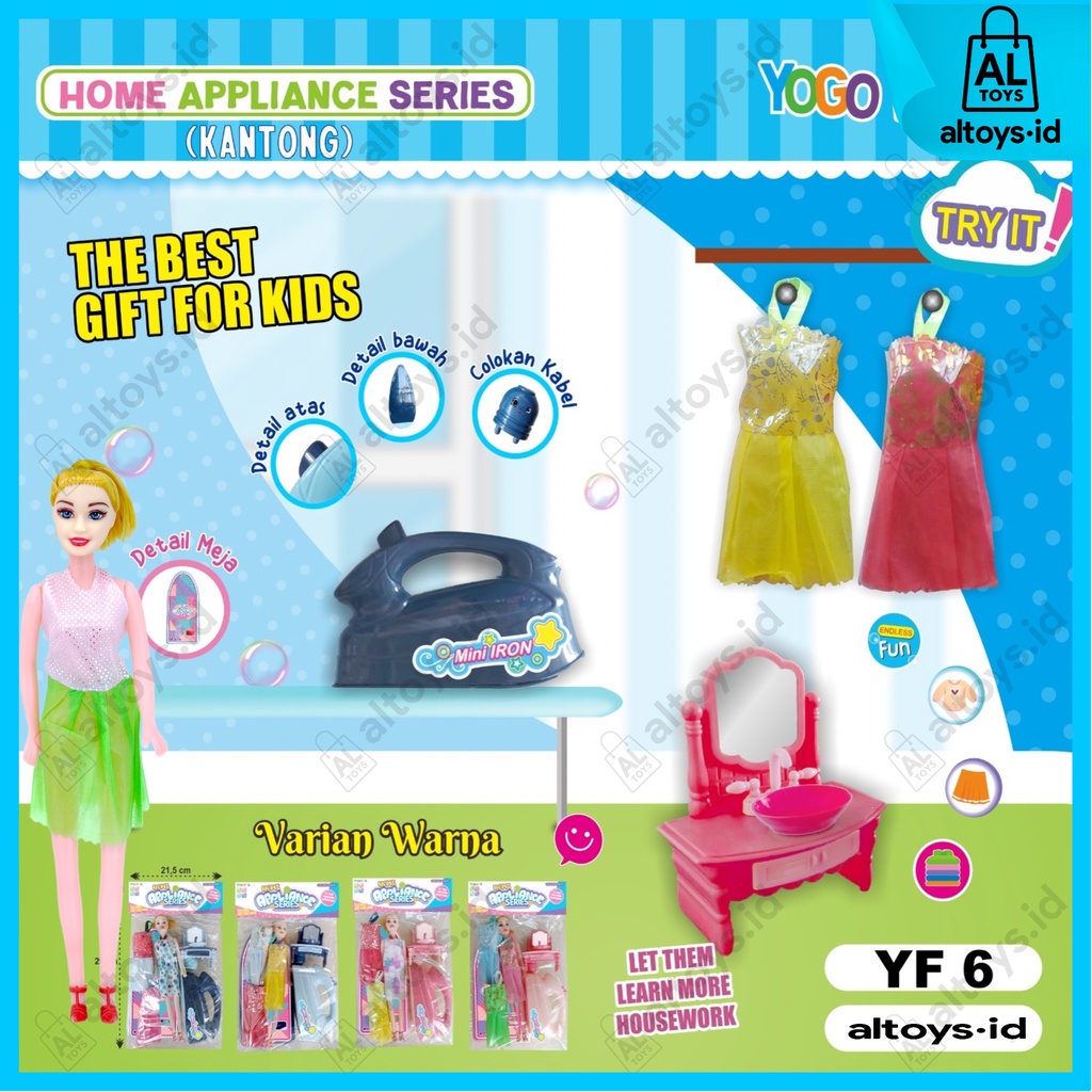 Jual MAINAN PERALATAN SETRIKAAN SET IMINI IRON / STRIKA / MEJA ...