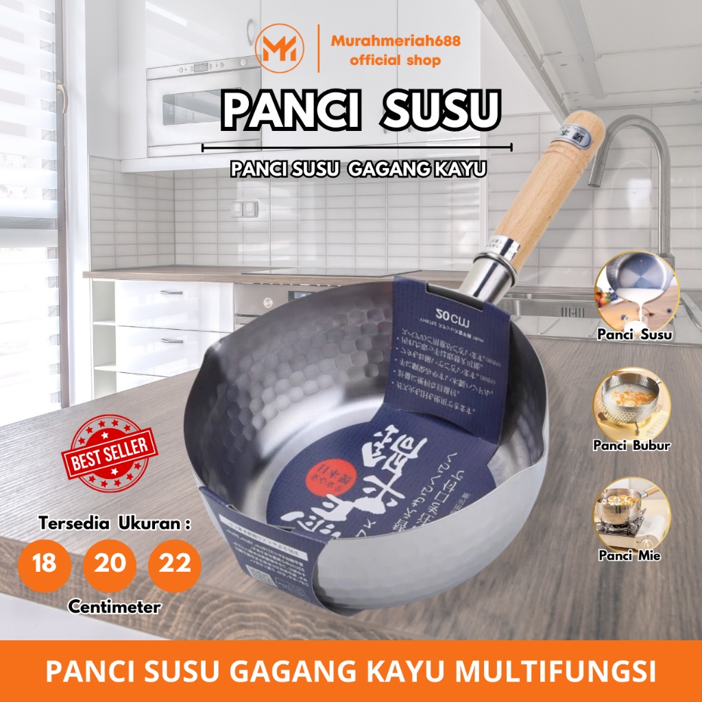 Jual GB - PANCI SUSU UKURAN 22/20/18 CM PANCI MIE STAINLESS STEEL ...