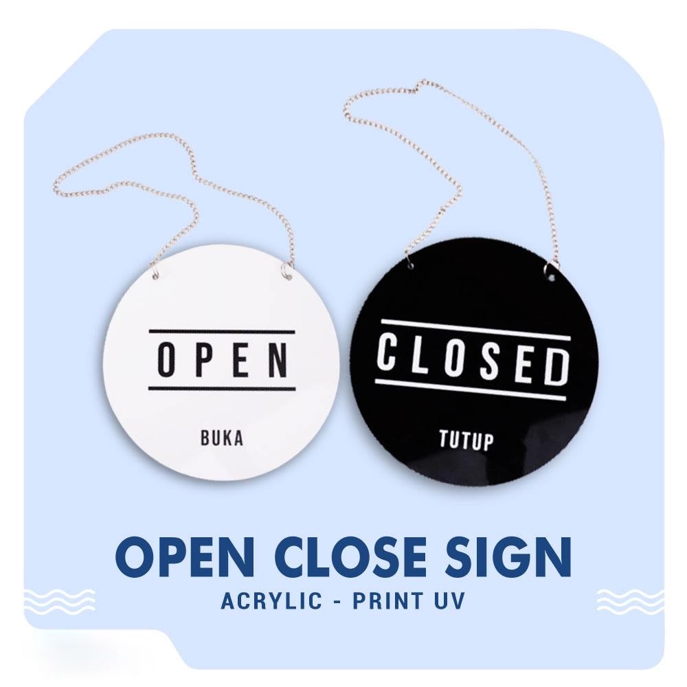 Jual ACRYLIC SIGNAGE OPEN CLOSE /BUKA TUTUP/PAPAN TANDA PINTU | Shopee ...