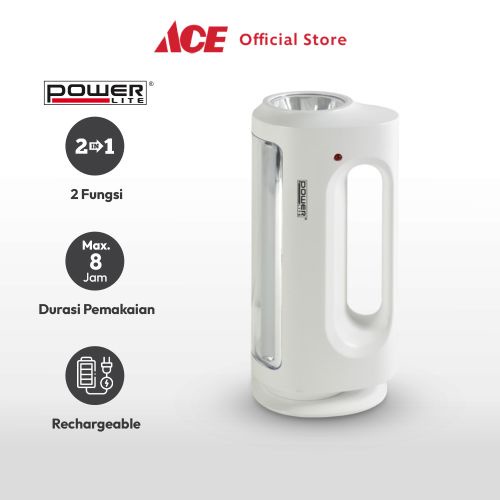 Jual Powerlite Senter Rechargeable Dengan Lentera - Putih Flashlight ...