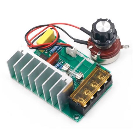 Jual AC Motor Speed Controller Light Lamp Lampu Dimmer SCR 220V 4000W ...