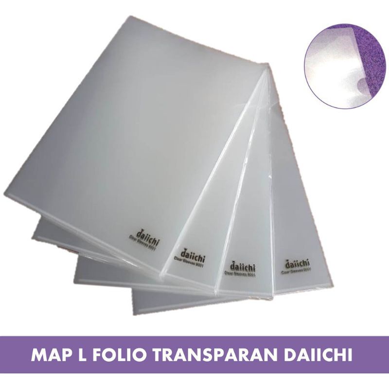 Jual Map L/Clear Sleeves Transparant Daiichi A4 Dan F4 ( 1pak/12pcs ...