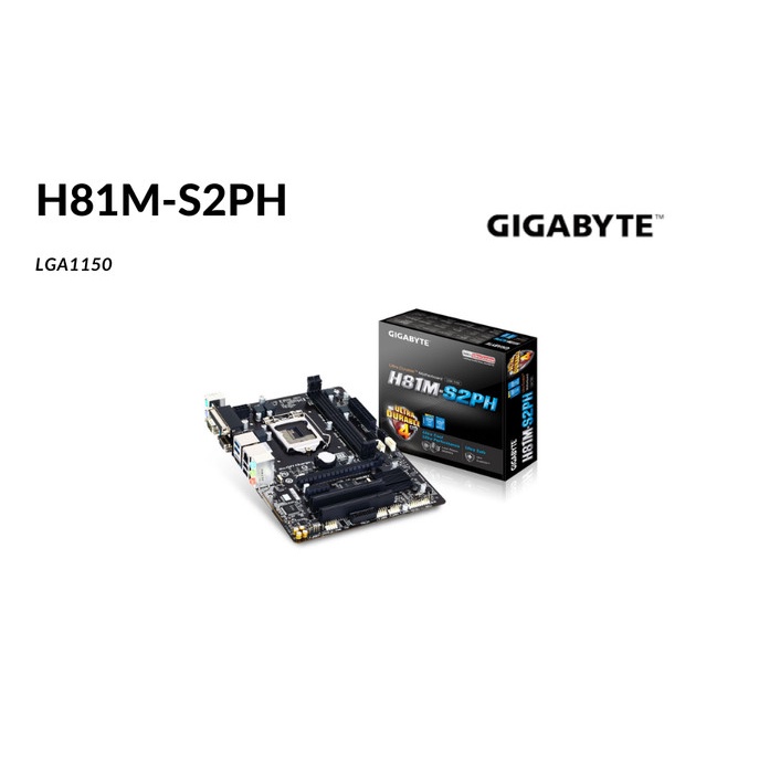 Jual MotherBoard GIGABYTE H81M-S2PH DDR3 LGA 1150 Mainboard Intel Gen 4 ...
