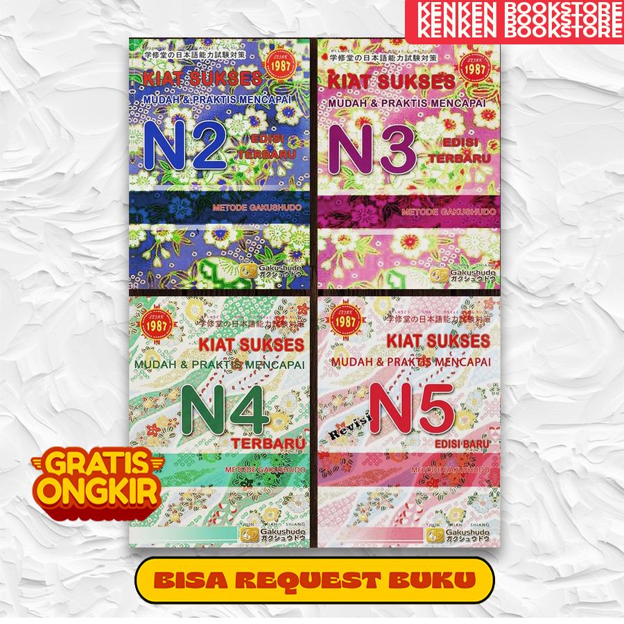 Jual Buku Bahasa Jepang Kiat Sukses Mudah N5 N4 N3 N2 | Shopee Indonesia