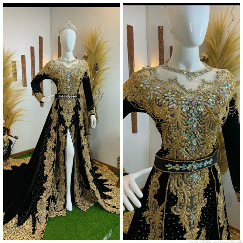 Jual GAUN BELUDRU BEREKOR FULL PAYET MODERN//GAUN PENGANTIN ADAT JAWA ...