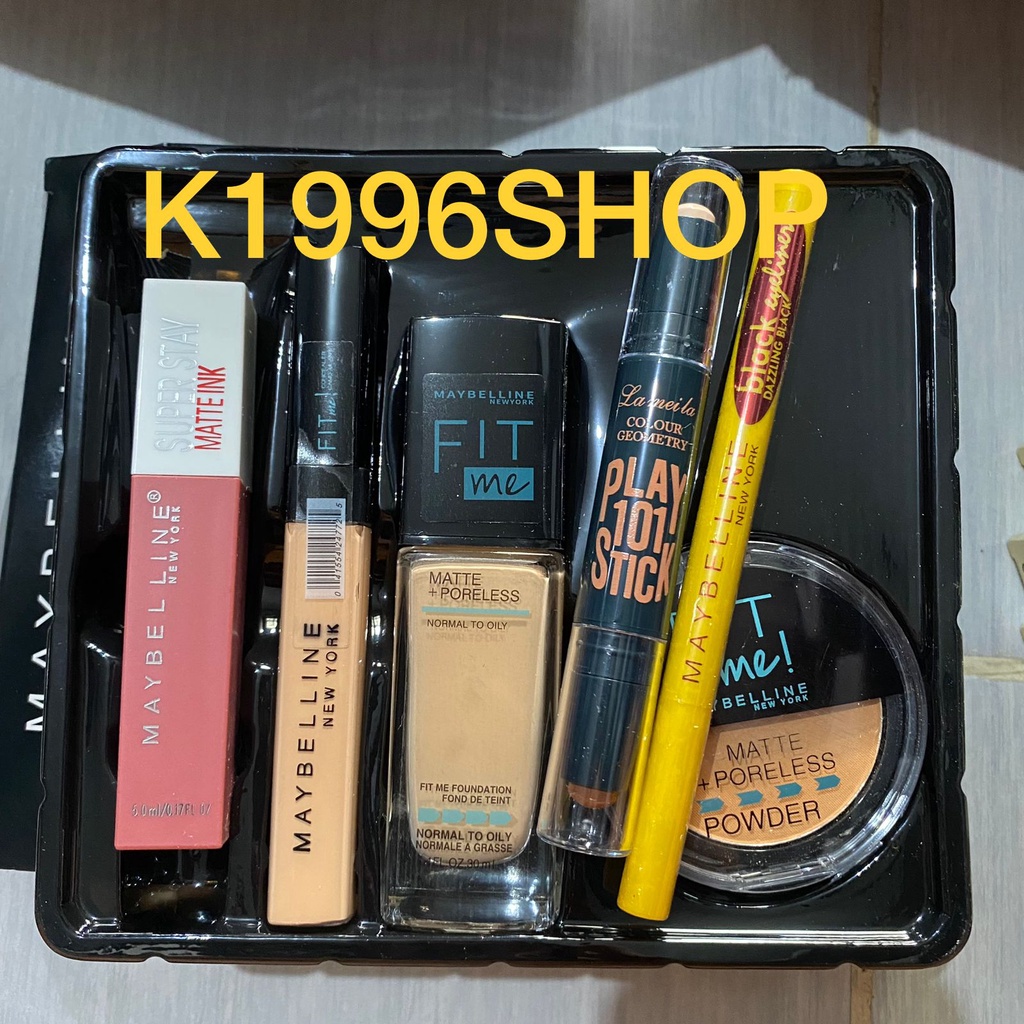 Jual MAYBELLINE Paket Makeup Maybelline Fit Me Paketan Kosmetik Ringan ...