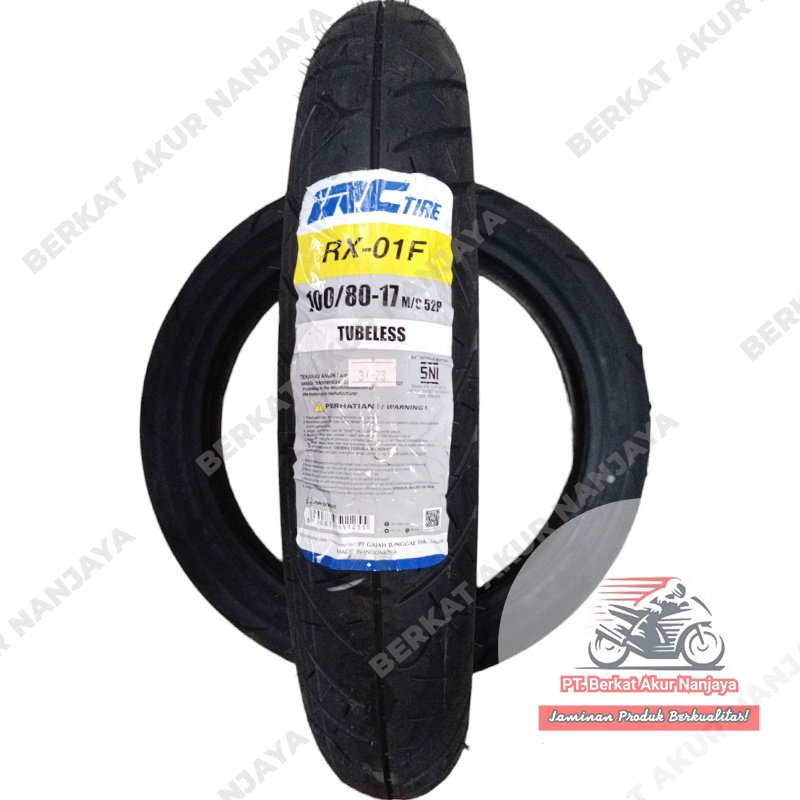 Jual IRC RX-01 100/80-17 F Road Winner Ban Motor Tubeless BONUS Pentil ...