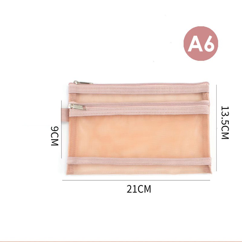 Jual Zipper Bag Information Bag A4 A6 /Tas dokumen ritsleting jala ...