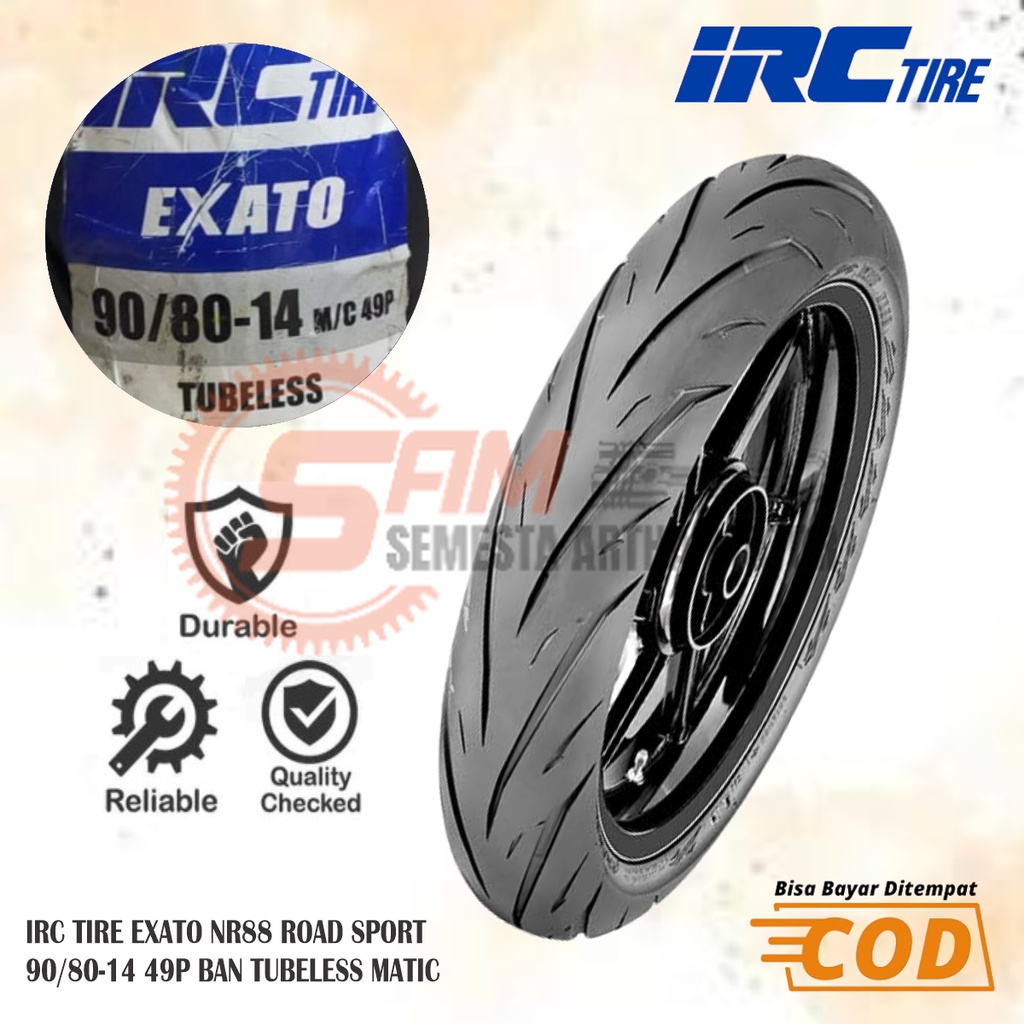 Jual Ban Luar IRC Tire 90/80 Ring 14 Exato NR88 Road Winner Tubeless ...