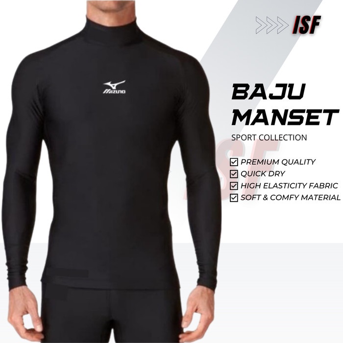 Jual Baju Manset Lengan Panjang Sport Pria Wanita UNISEX Dalaman ...
