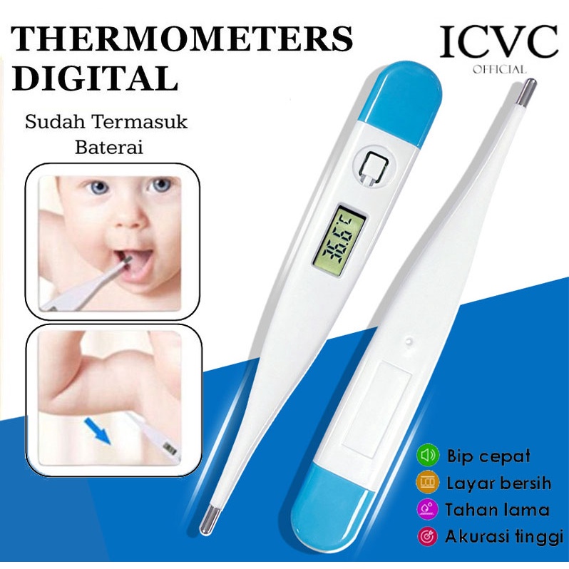Jual Alat Pengukur Suhu Badan Tubuh Anak Bayi Dewasa Thermometer ...