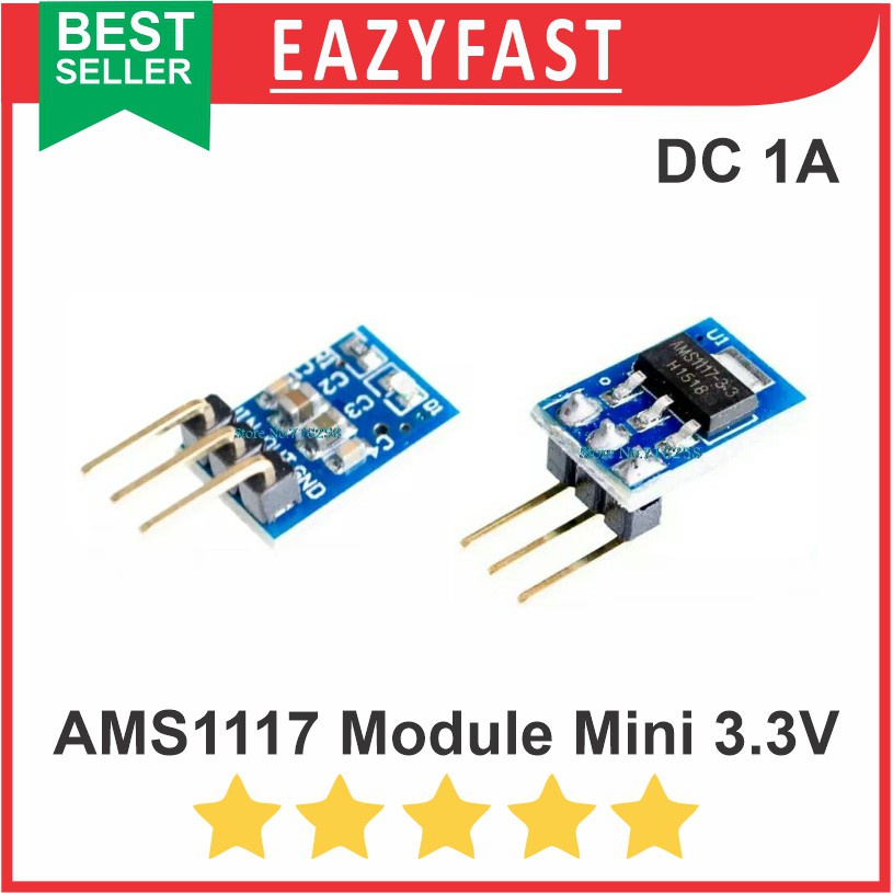 Jual AMS1117 3.3V 3V3 Step Down Buck DC Converter LDO Module Regulator ...