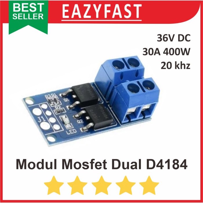 Jual Modul Dual Mosfet D4184 36V 30A Switch Trigger Driver PWM Relay Module | Shopee Indonesia